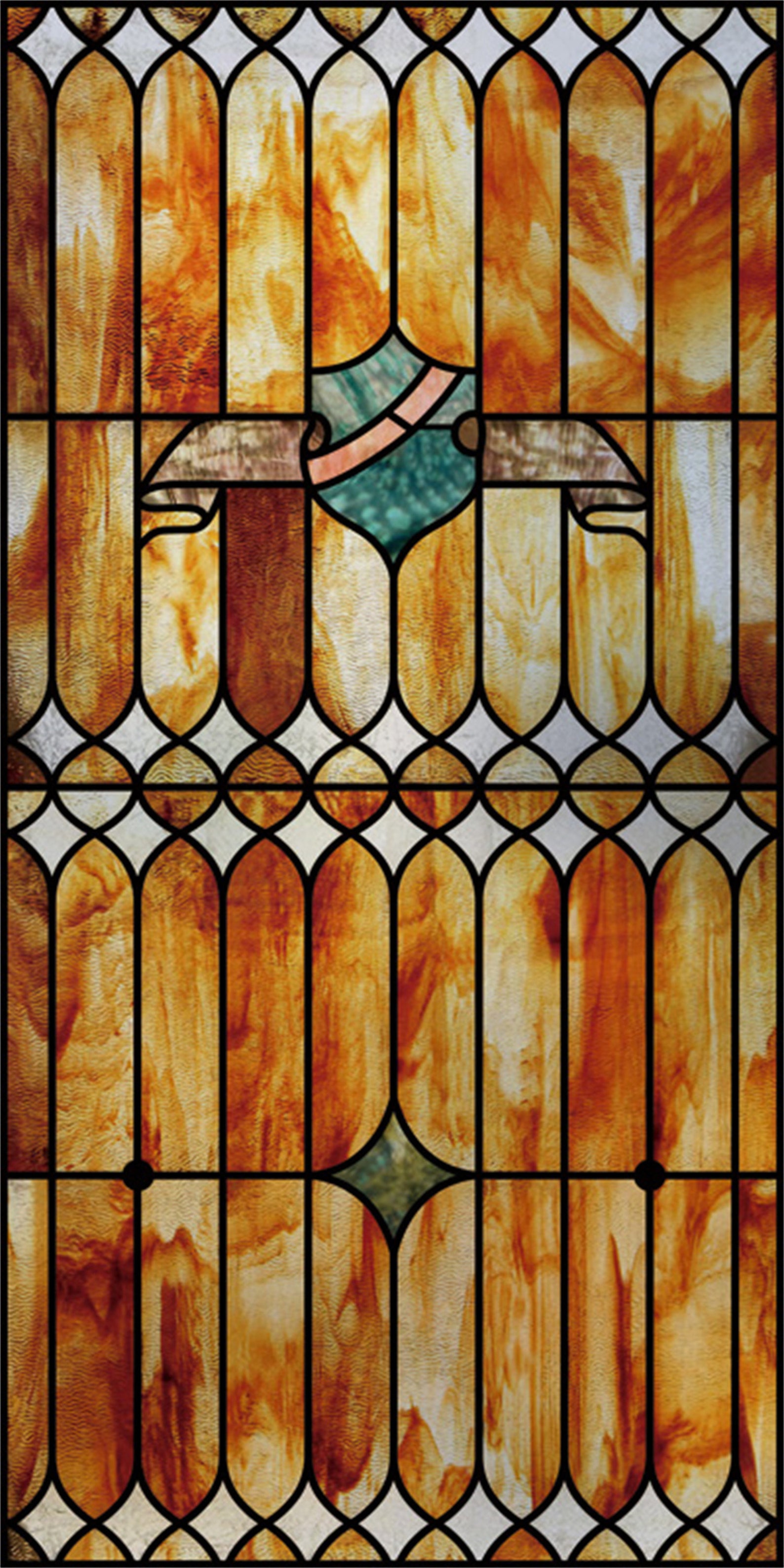 Privacy Window Film Church Style Stained Glass Decorative Window ...