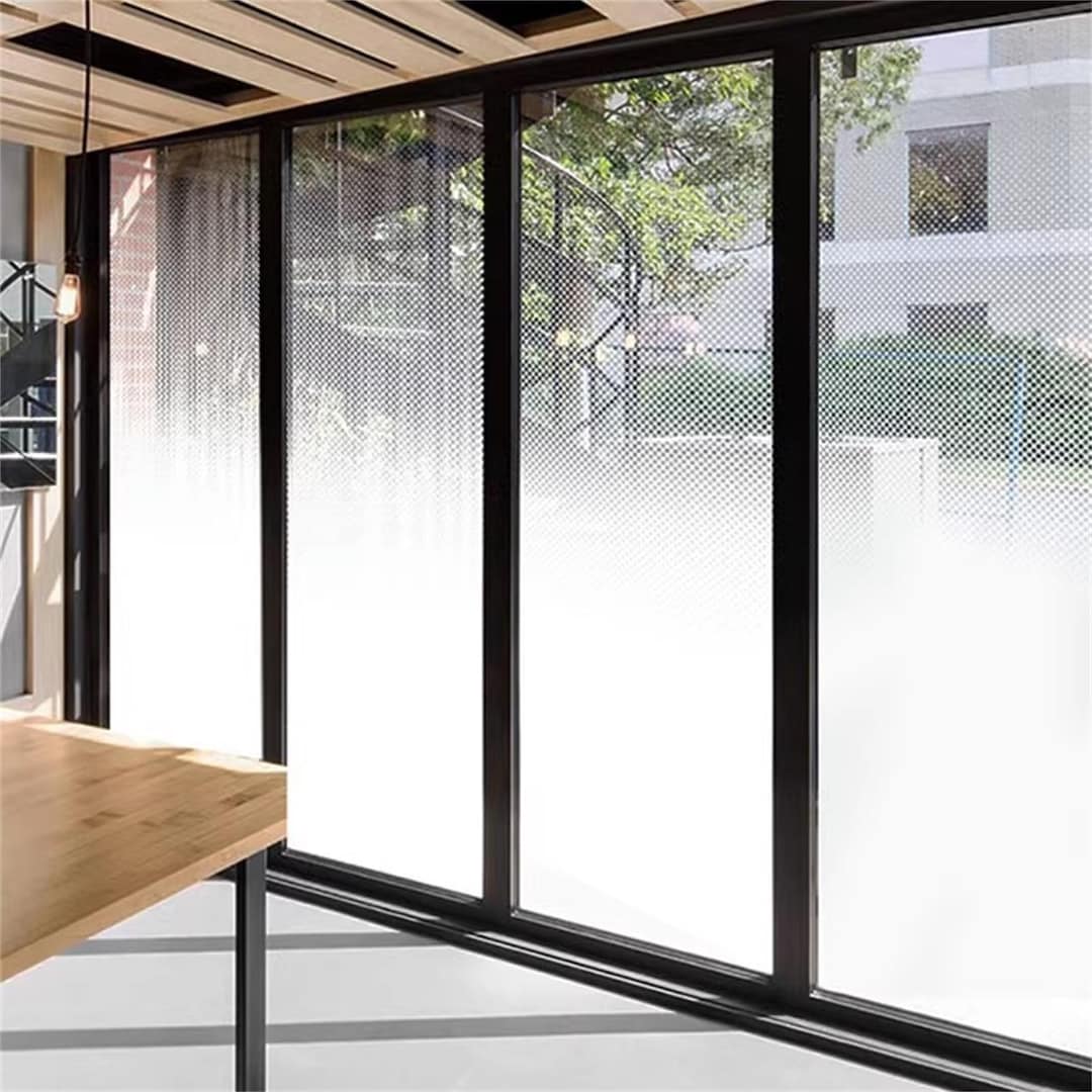 Gradient Dot Frosted Stained Glass Window Privacy Film – Static Cling ...