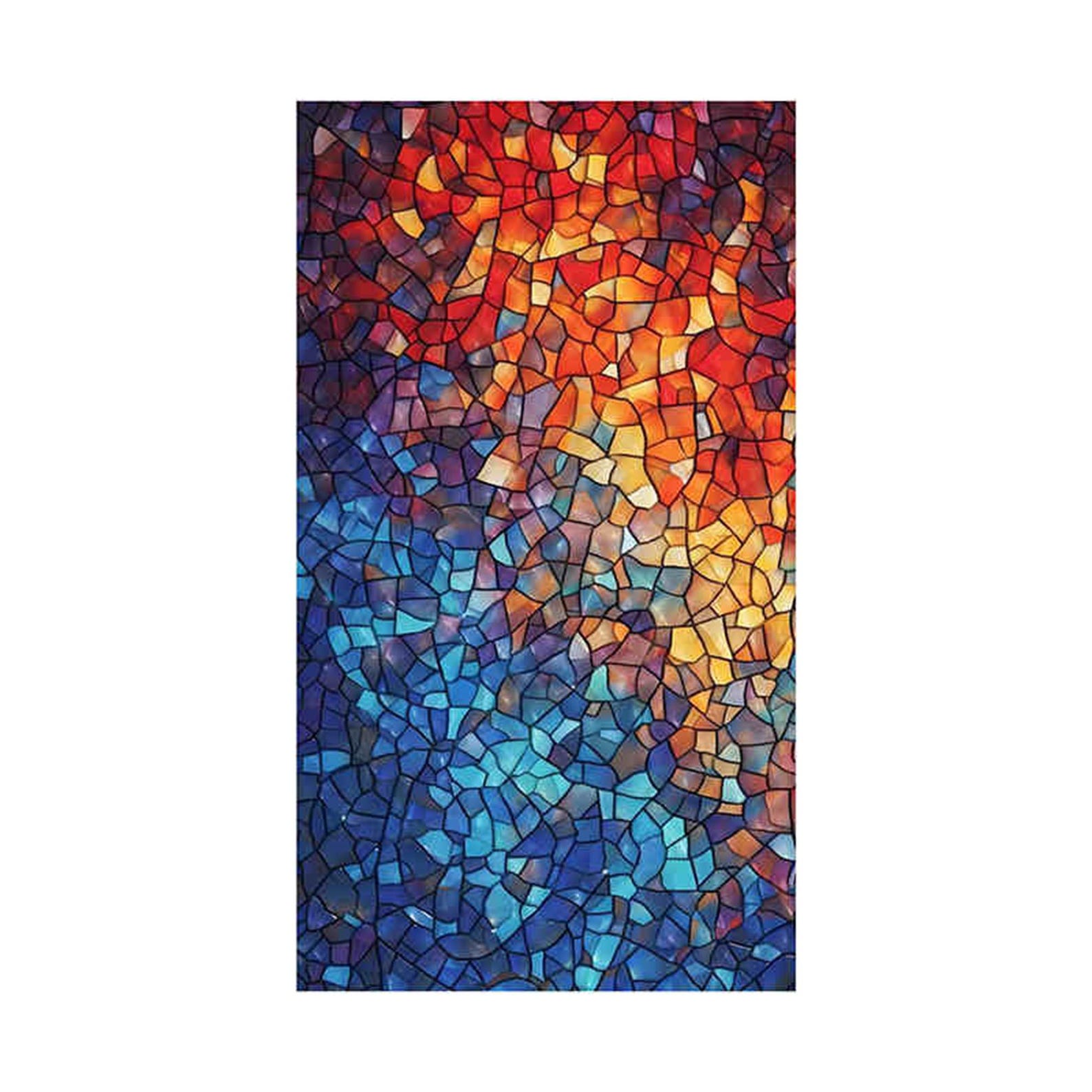 Custom Stained Glass Art Window Film – Light-filtering, Opaque, Vibrant ...
