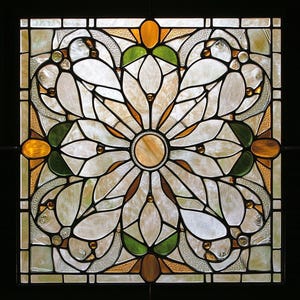 Custom Size Frosted Stained Glass Window Film – Decorative Privacy ...