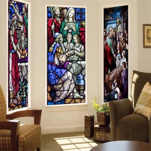 Window Glass Films Self-adhesive Classical Frosted Glass European ...