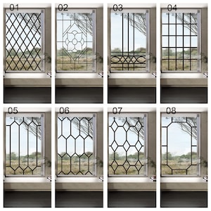 Custom Size Window Film, Decorative Window Privacy Film, Glass Window ...