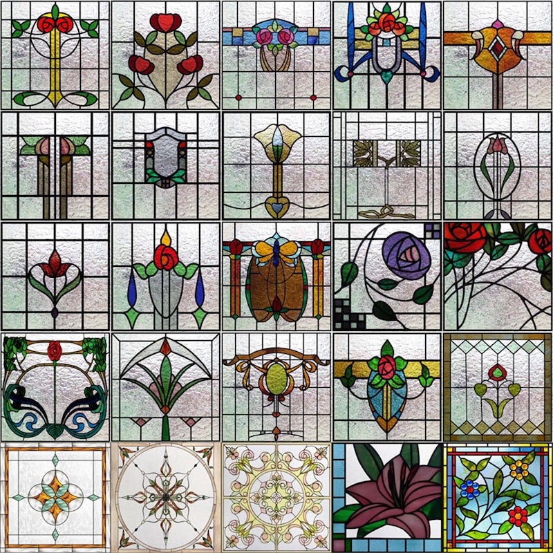 Stained Glass Decal - Etsy