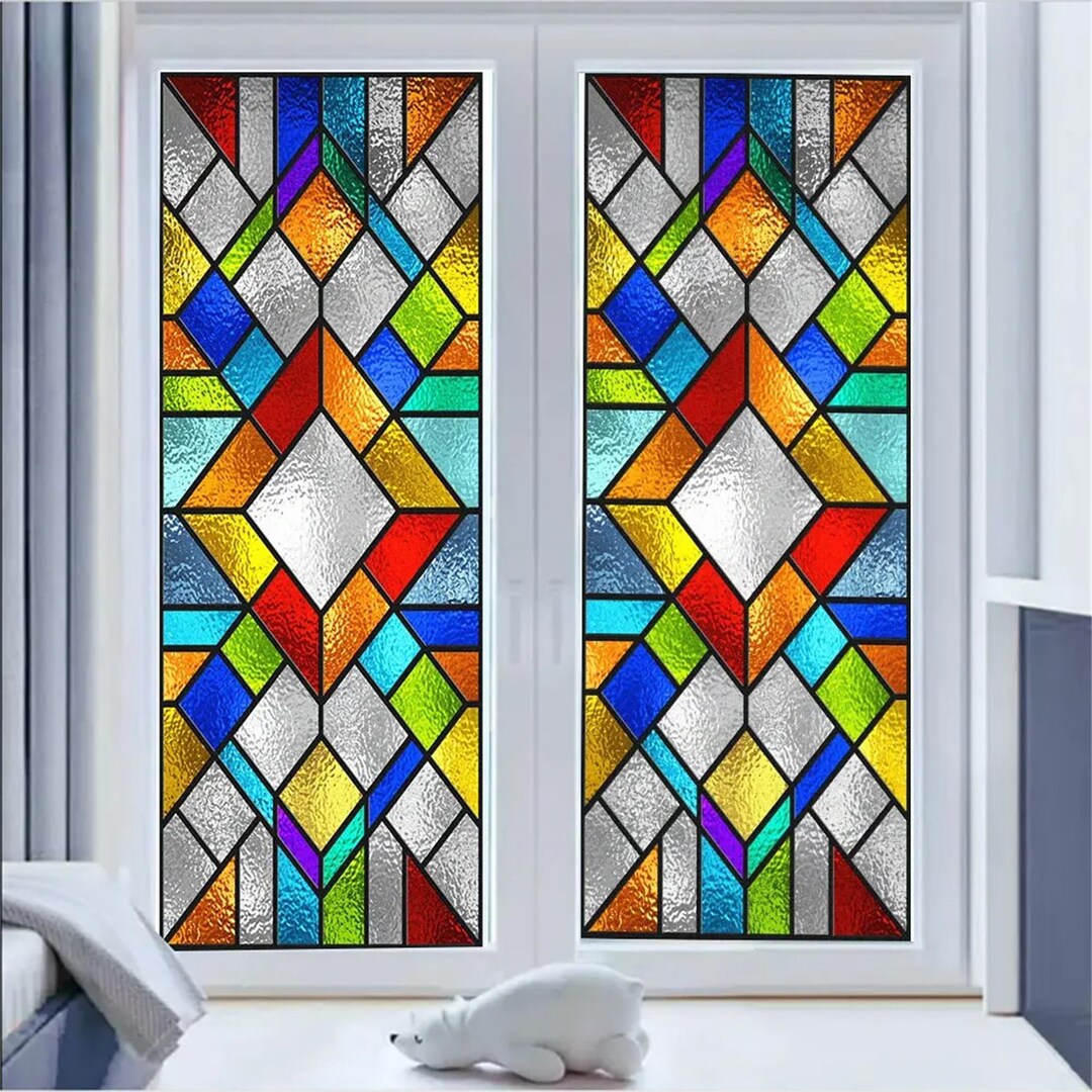 Custom Window Film - Static Cling Decorative Glass Sticker With Sun and ...