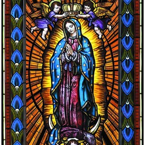 Window Film Stained Glass Sticker,jesus Christ Saints Angels Picture ...