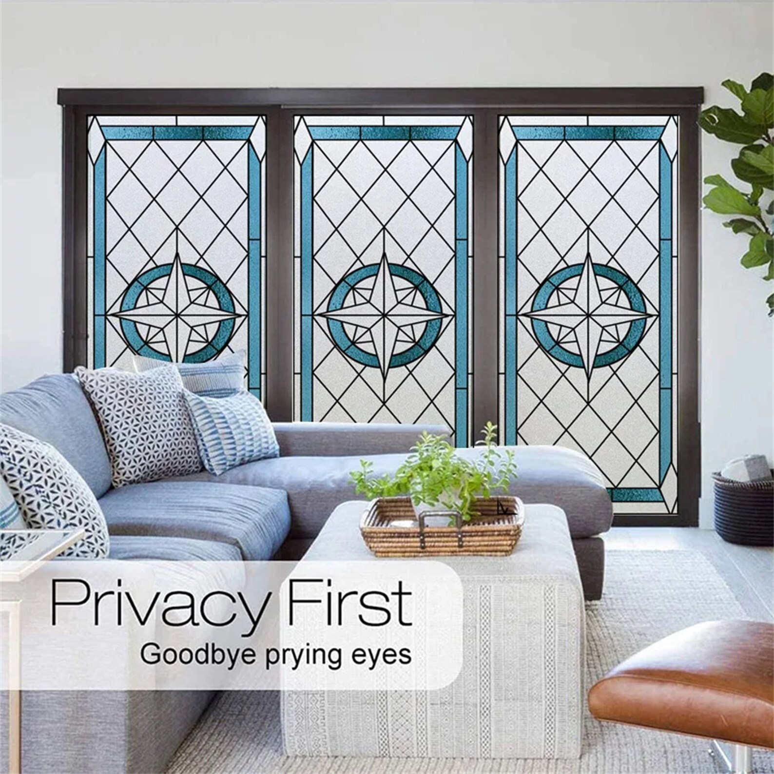 Customized Window Film Decorative Stickers Static Privacy Frosted Glass ...