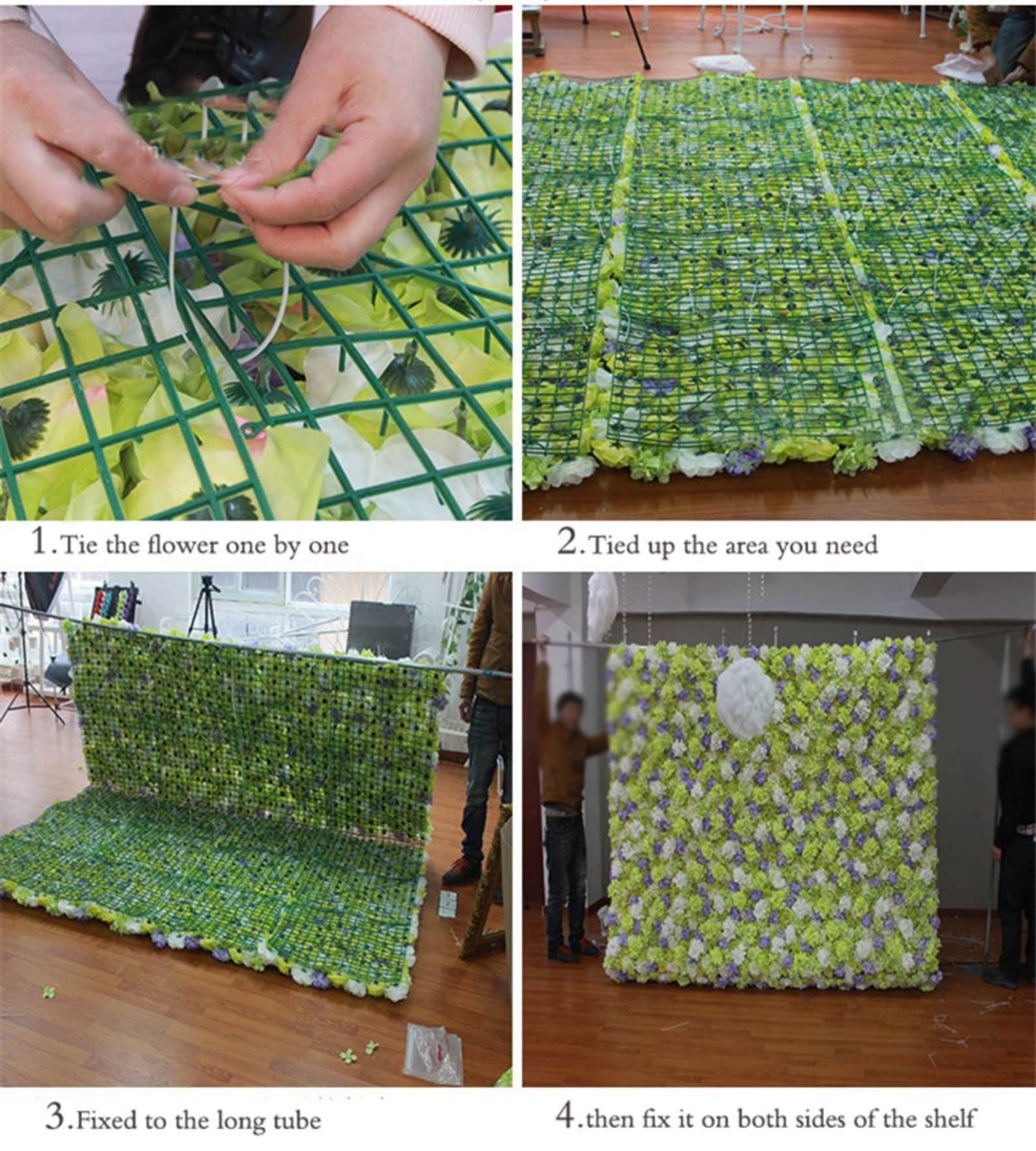 Pink Wedding Flower Wall Panel Backdrop for Wedding - Etsy