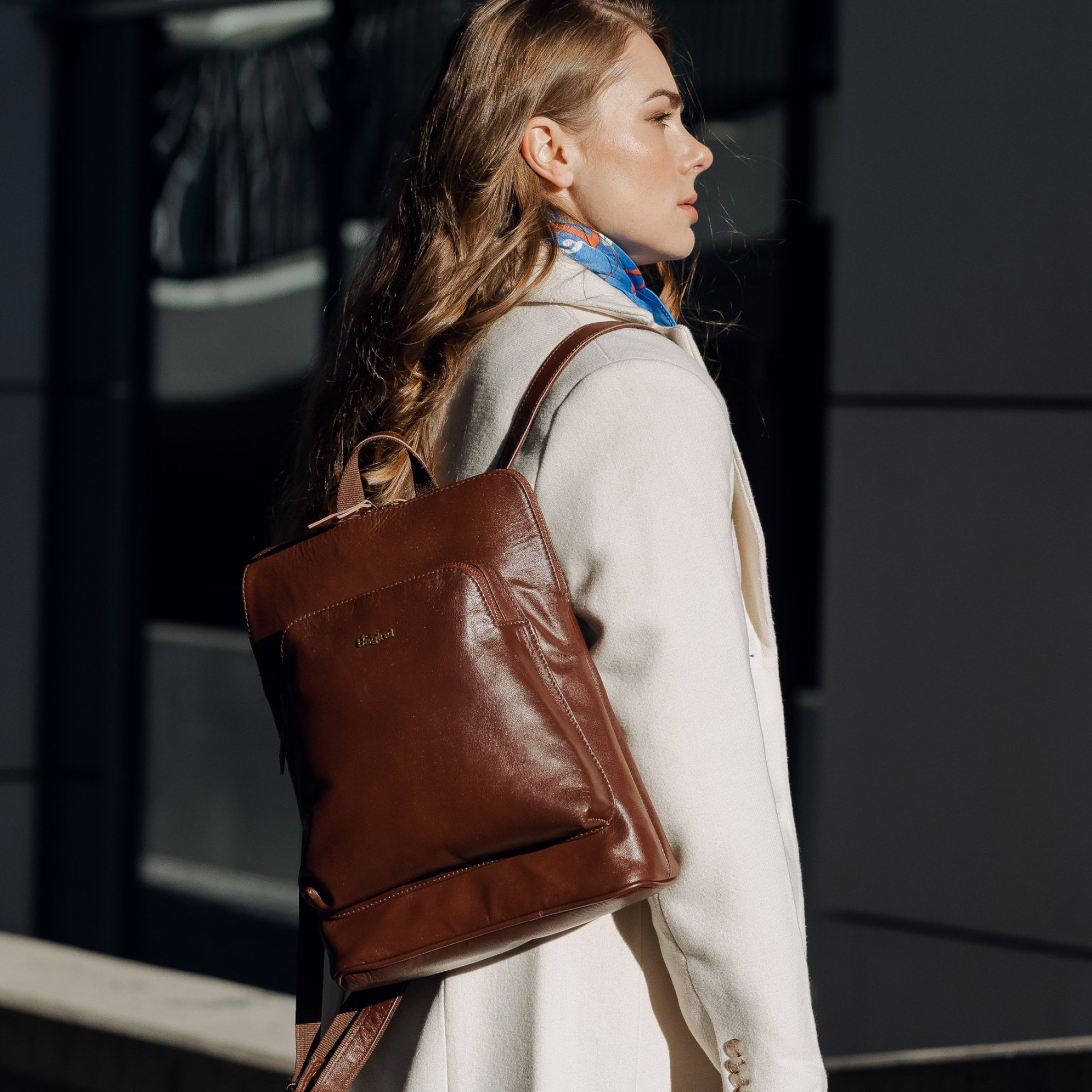 2in1 Premium Leather City Backpack and Handbag Women's Handmade Full ...