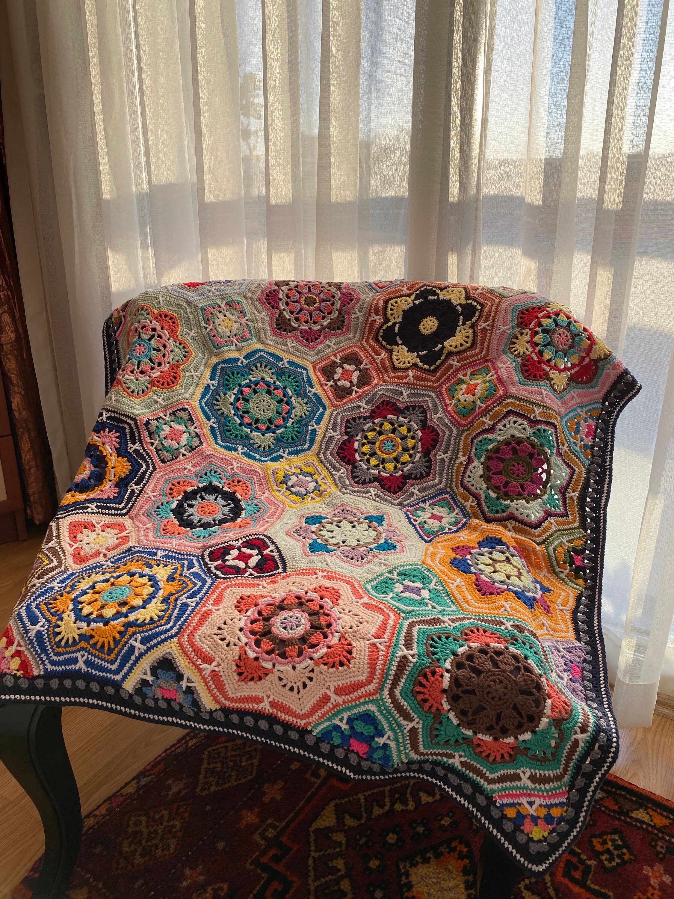 Crochet Blankets for Sale, Ready to Ship, Heirloom Gifts, Persian Tiles ...