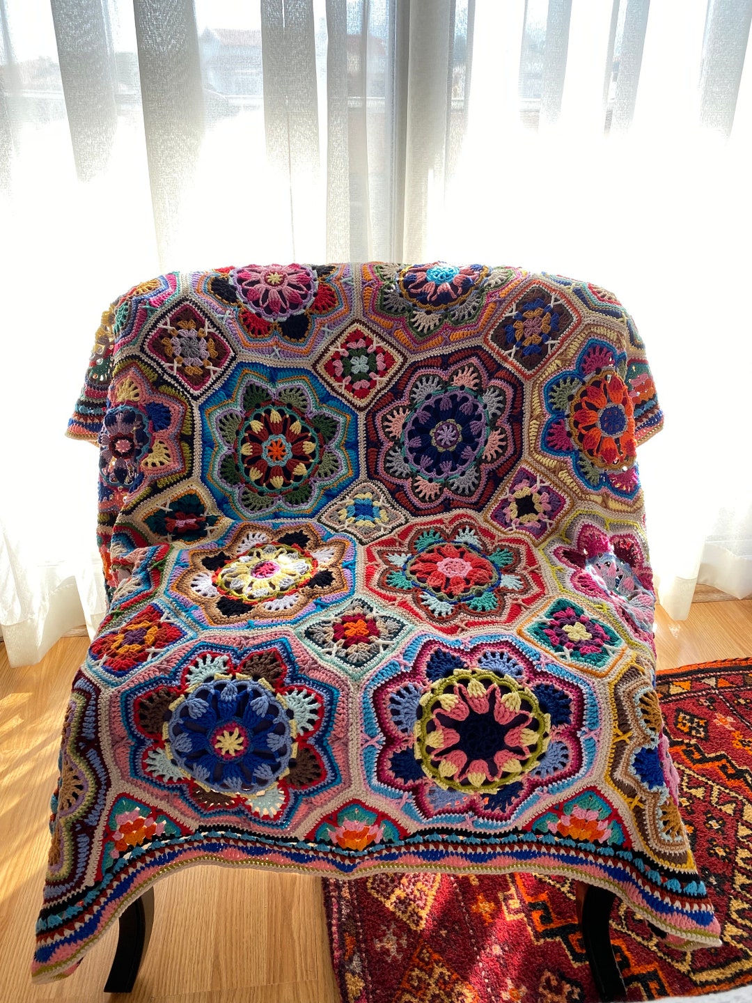 Crochet Blankets for Sale, Ready to Ship, Heirloom Gifts, Persian Tiles ...
