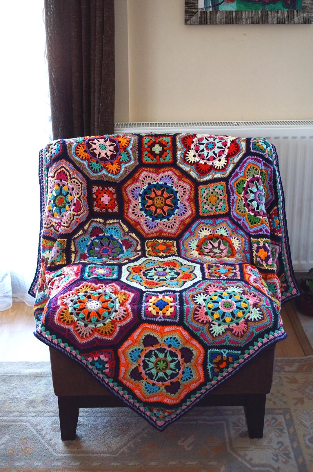 Crochet Blankets for Sale, Ready to Ship, Heirloom Gifts, Persian Tiles ...