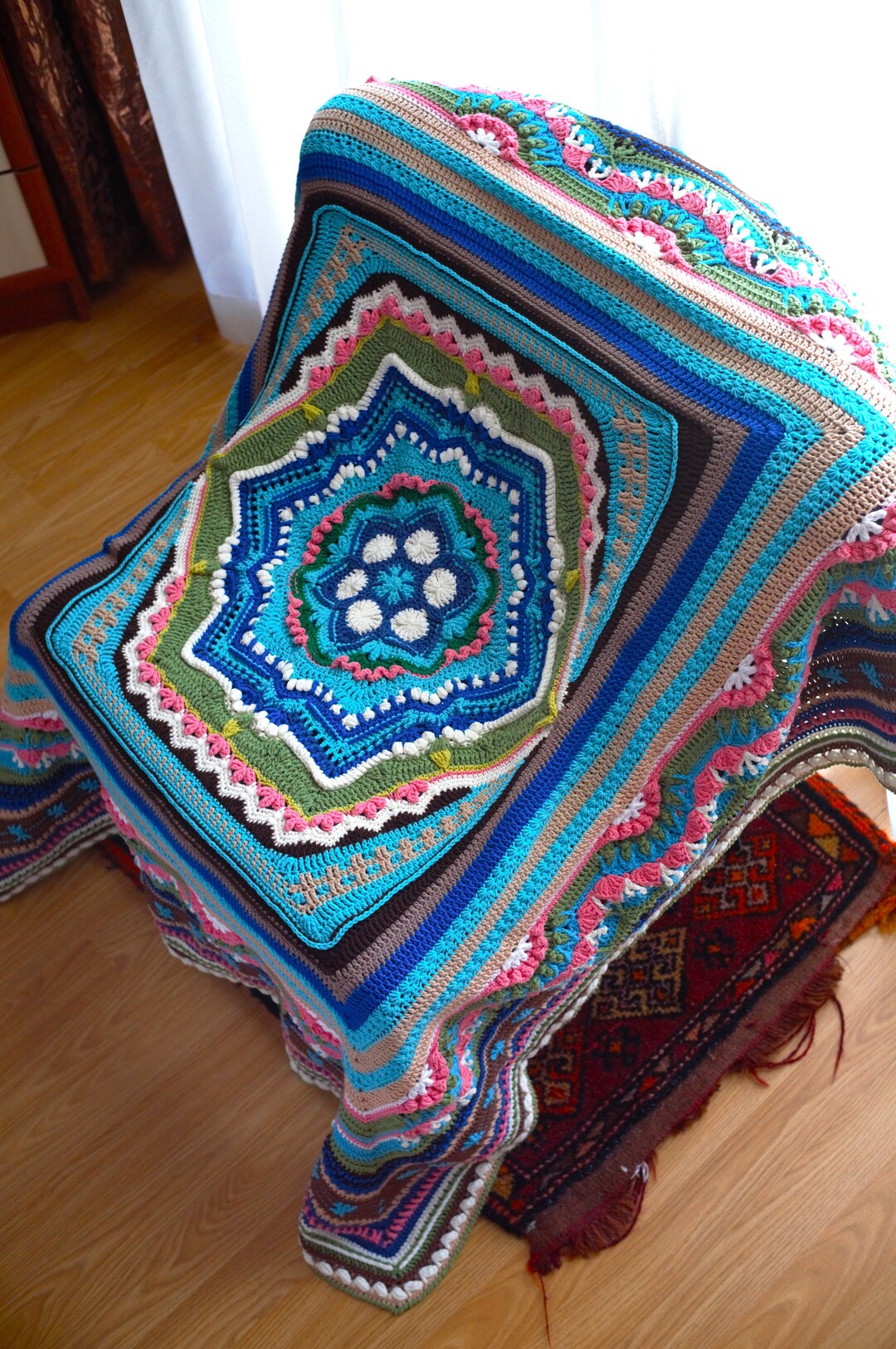 Afghan Blankets for Sale, Cosmic CAL Blanket, Ready to Ship ...