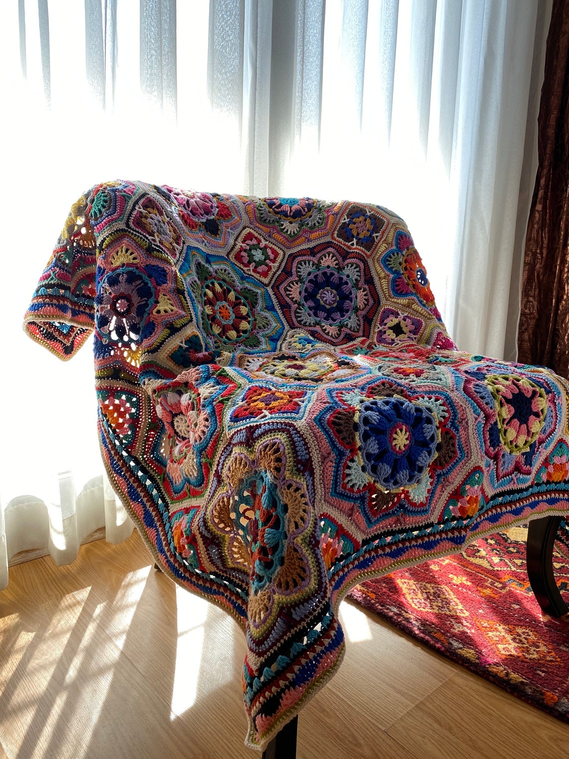 Crochet Blankets for Sale, Ready to Ship, Heirloom Gifts, Persian Tiles ...
