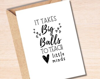 FUNNY Teacher Appreciation Card Instant Download Printable - Etsy