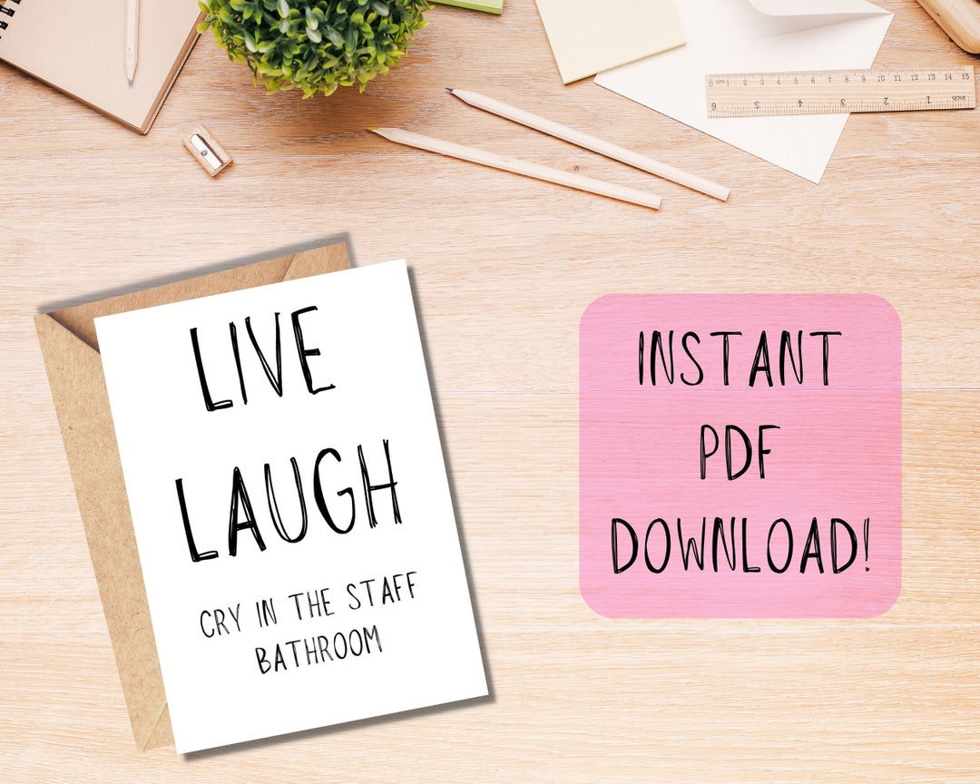 FUNNY Teacher Appreciation Card Instant Download Printable, Print at ...