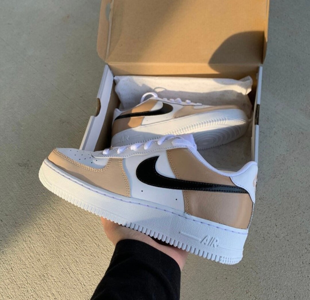 2-toned 'coffeehouse' Custom AF1, Handmade, Personalized Air Force Ones ...