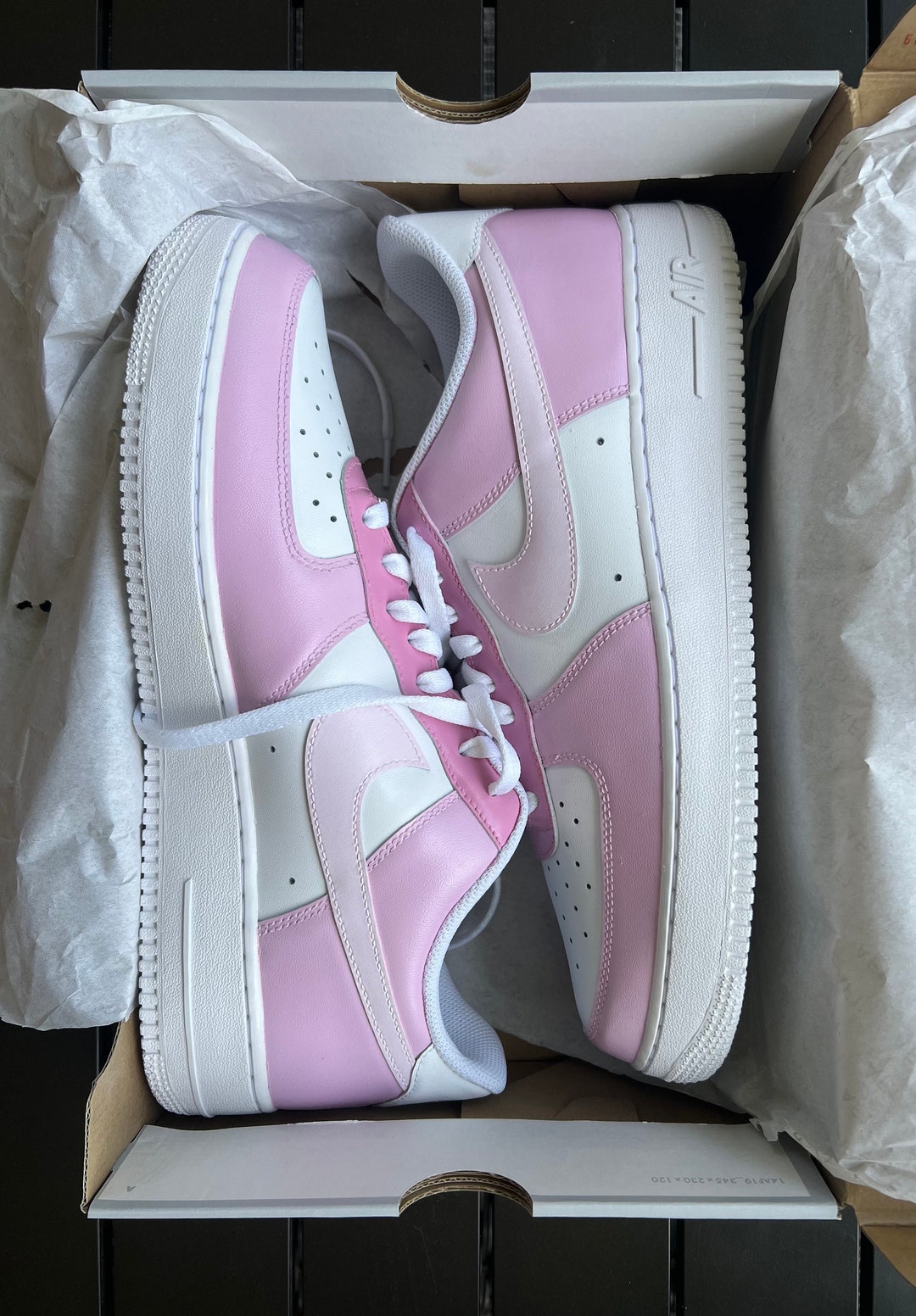 Shades of Pink Custom AF1, Mens 13, Handmade, Personalized Air Force ...
