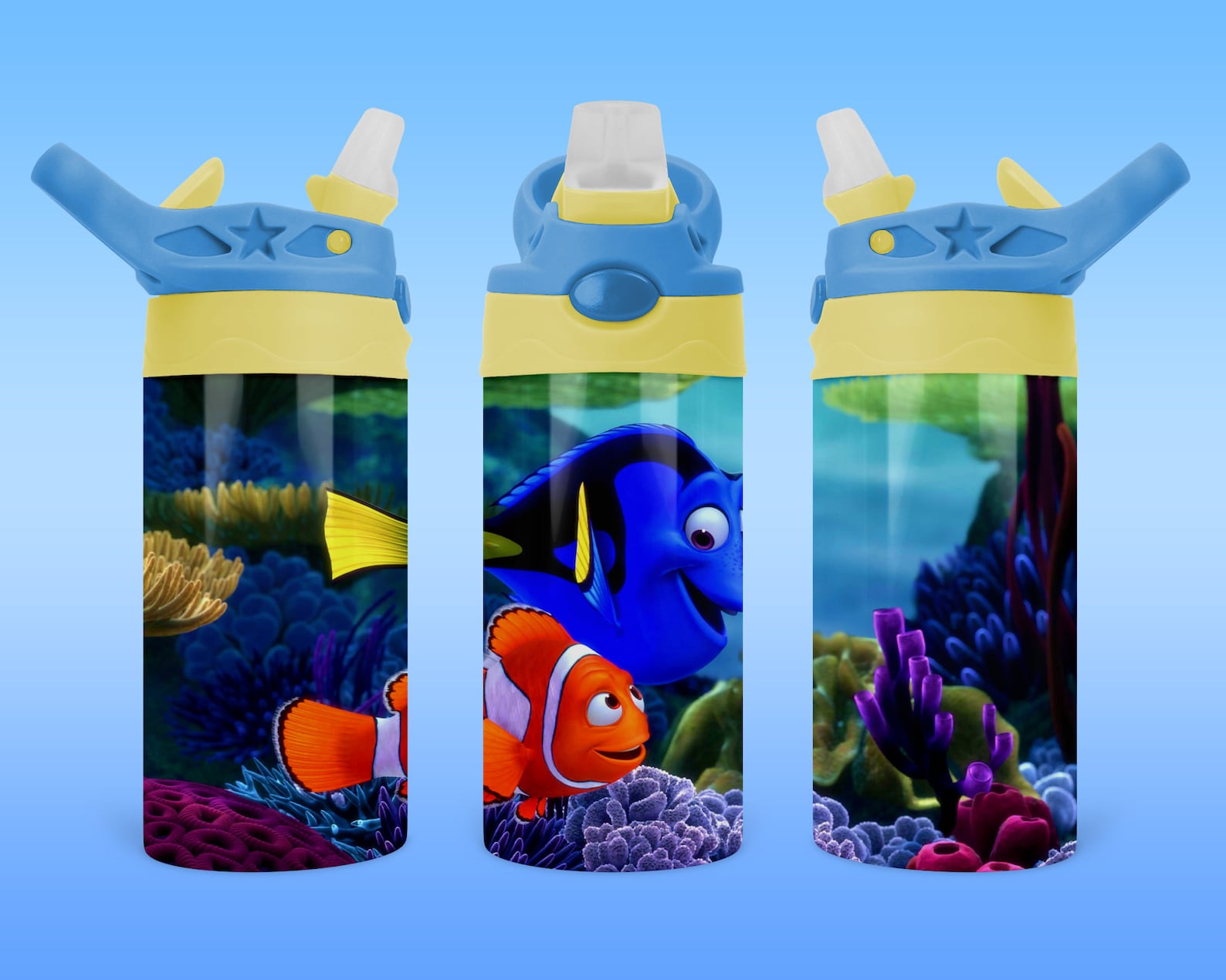 Dory Nemo 12oz Kids Sippy Tumbler PNG Design - Etsy