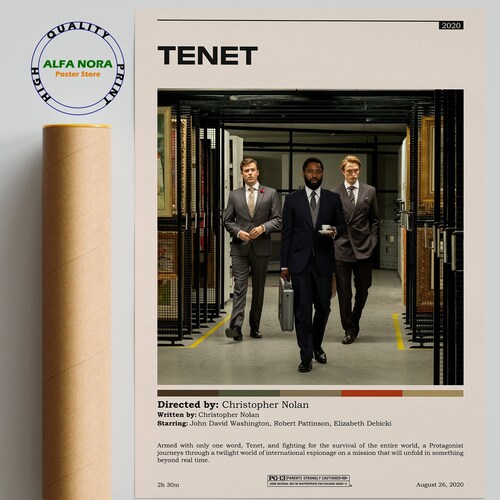 TENET Movie Script Christopher Nolan - Etsy