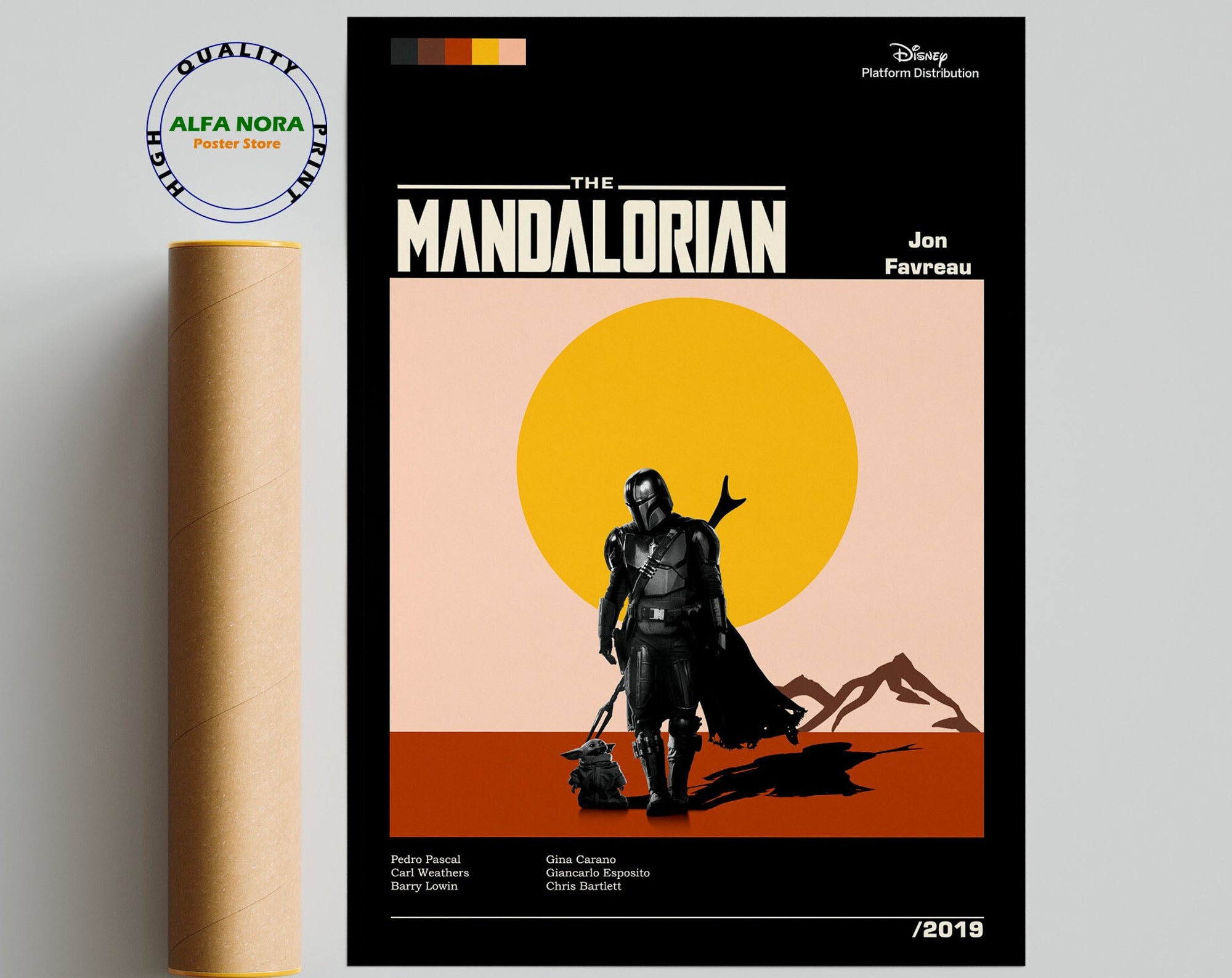 The Mandalorian Poster / Star Wars / Minimalist TV Series Poster