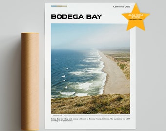 Bodega Bay Poster - Etsy