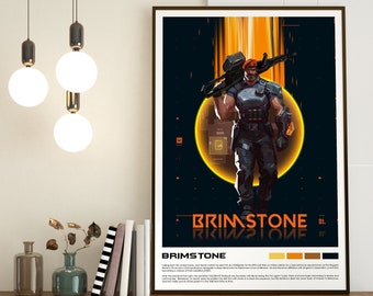 Valorant Poster Brimstone - Etsy