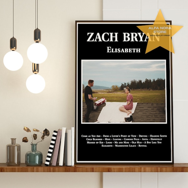 Zach Bryan Elizabeth Poster - Etsy