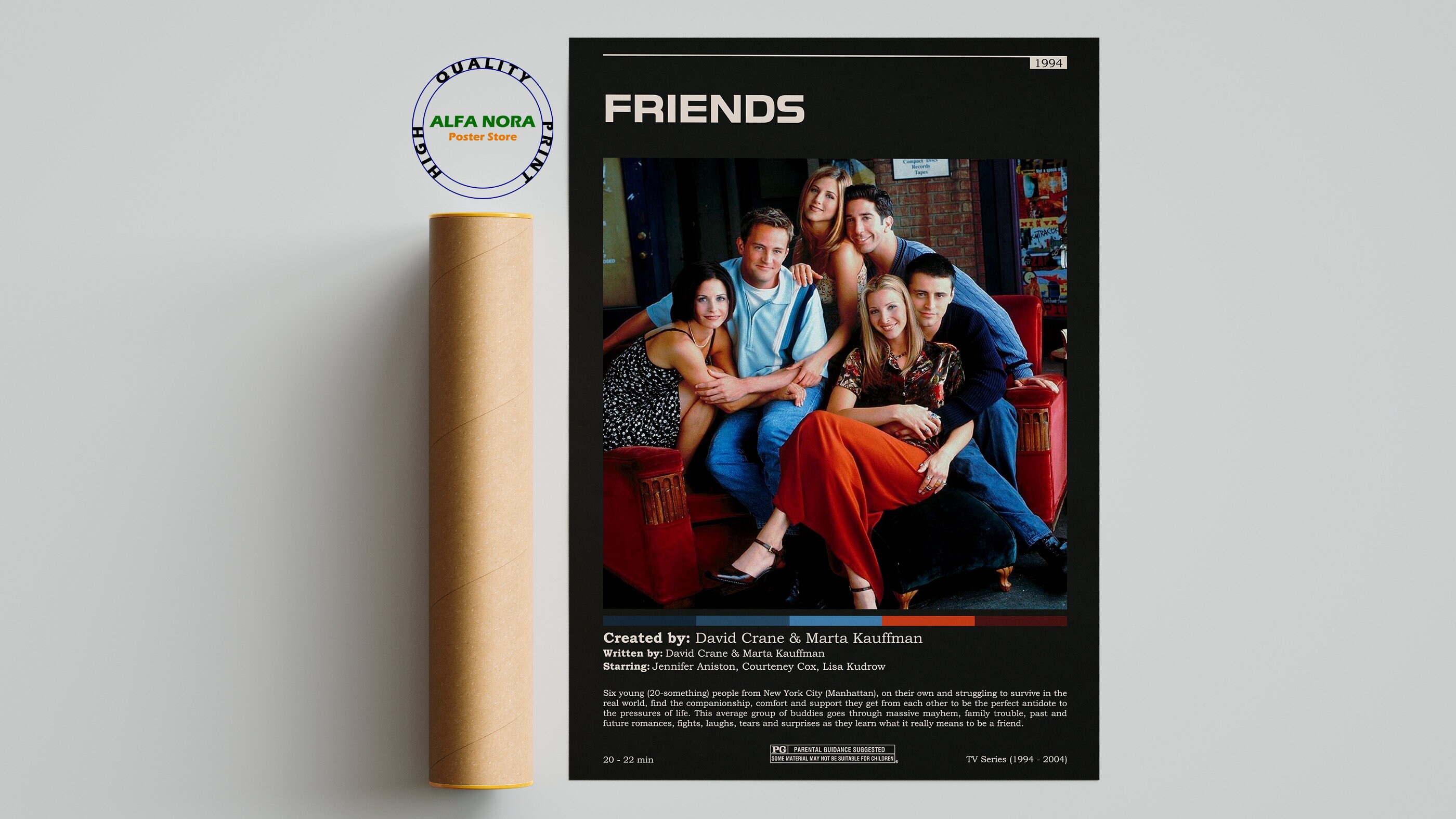 Friends Tv Show Poster / Friends Minimalist Tv Show