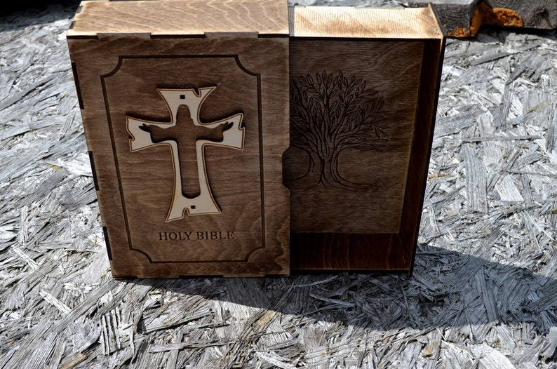 Laser Cut Bible Book Box SVG, CDR, PDF, Ai (digital Files) - Etsy