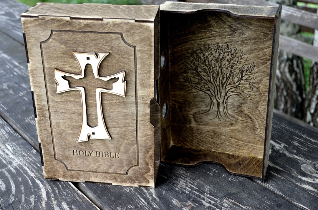 Laser Cut Bible Book Box SVG, CDR, PDF, Ai (digital Files) - Etsy