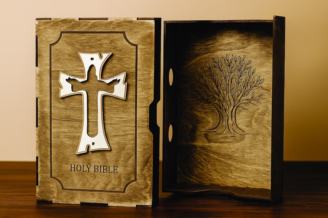 Laser Cut Bible Book Box SVG, CDR, PDF, Ai (digital Files) - Etsy