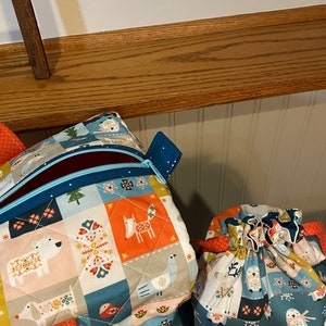 Large Quilted Duffle With Storage Sack, Patchwork - Etsy