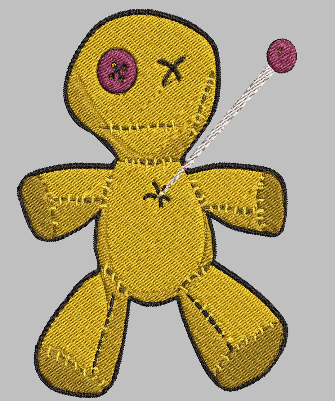 Voodoo Teddy PES Embroidery File - Etsy