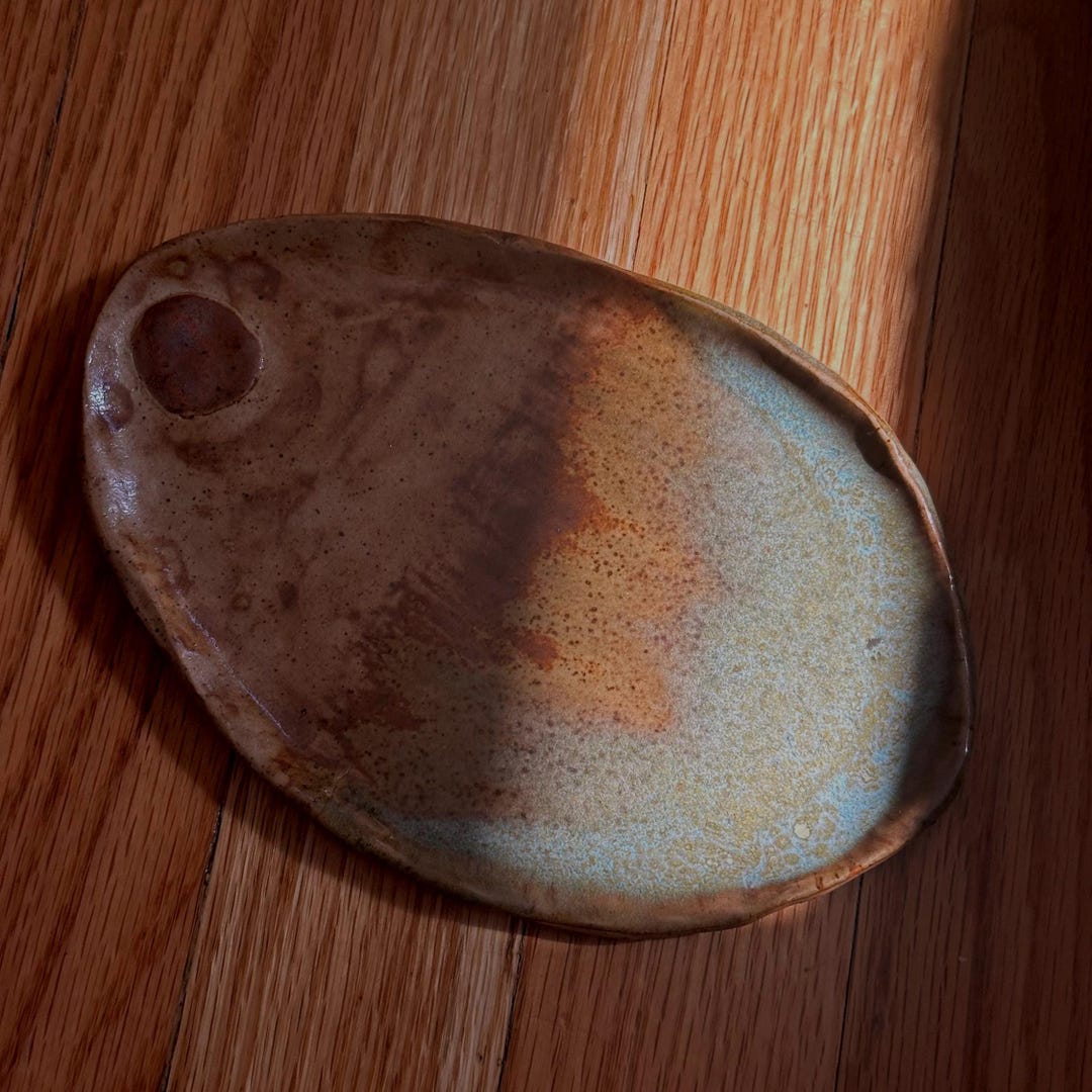 Olive Plate Olive & Pit Shaped Tray, Serving Dish, Mini Charcuterie ...