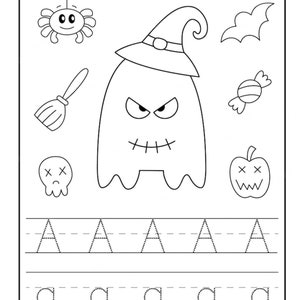 Printable Halloween Theme Halloween Alphabet Alphabet - Etsy