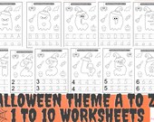 Printable Halloween Theme Halloween Alphabet Alphabet - Etsy