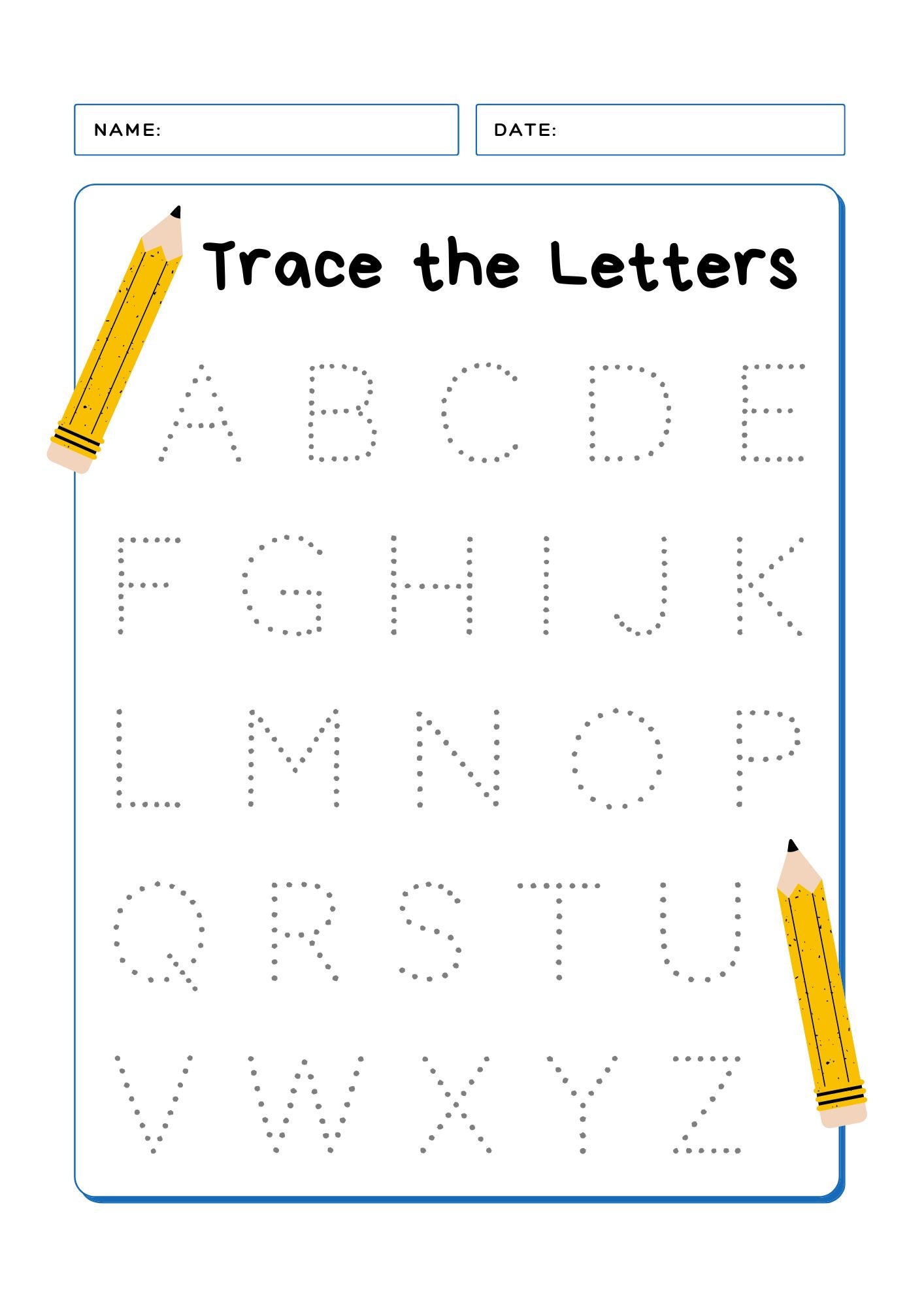 A to Z Worksheets Printable Alphabet Book Puzzle Preschool - Etsy