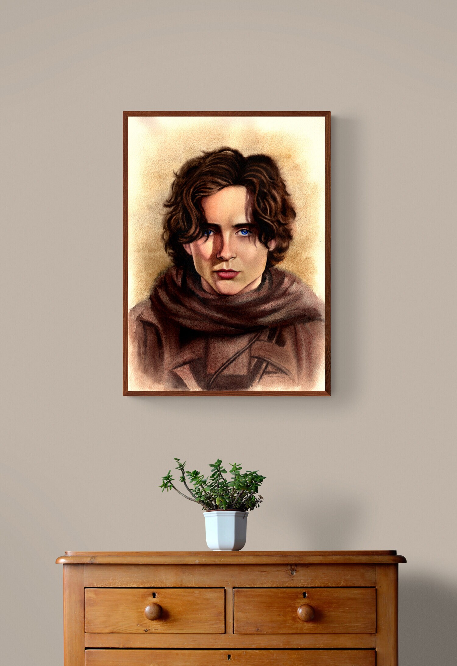Paul Atreides, Muad'dib on Arrakis - Hand Painted Watercolor Print - Etsy