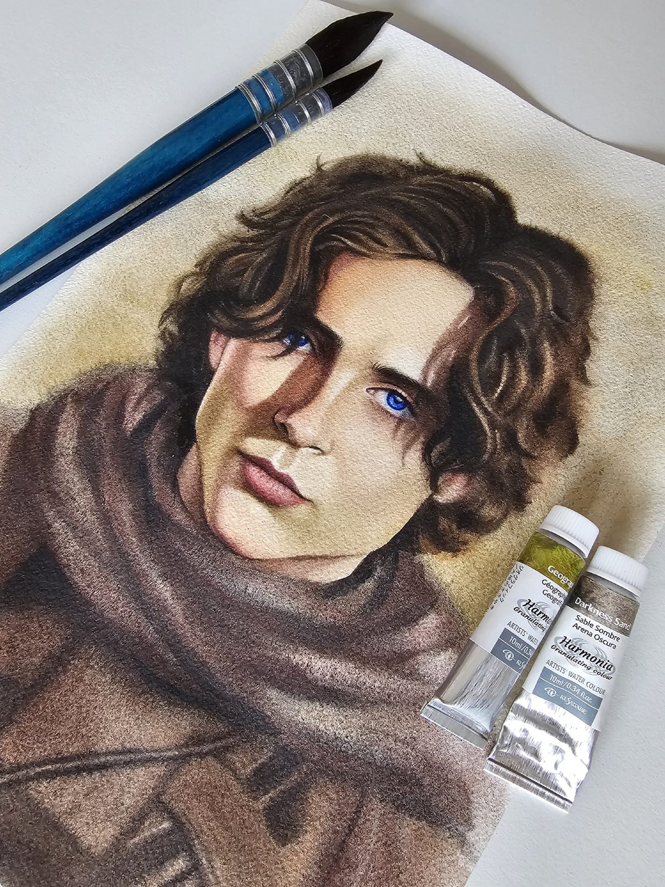 Paul Atreides, Muad'dib on Arrakis - Hand Painted Watercolor Print - Etsy