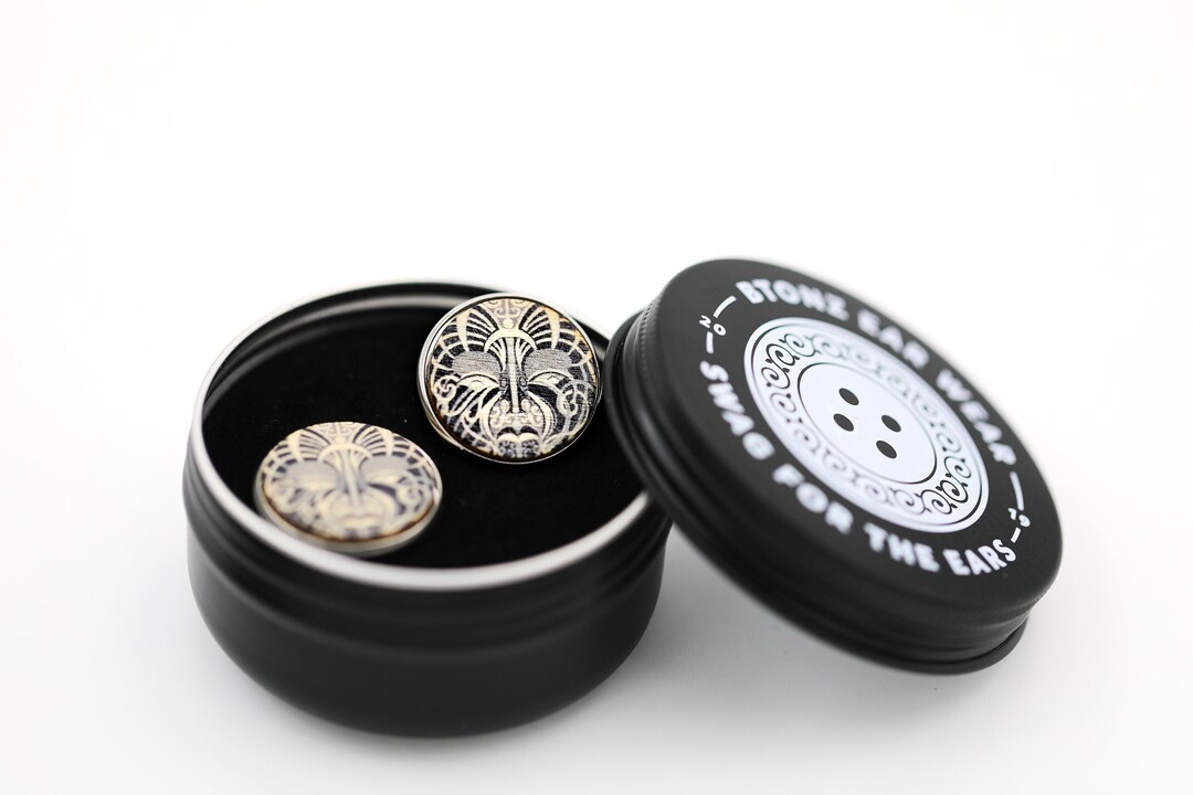 Handmade Maori Fake Plug Earrings Unisex 20mm Stud Earring - Etsy UK