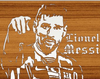Messi Laser Cut Dxf - Etsy