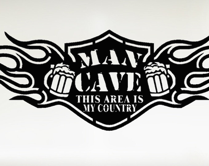 Man Cave Svg Dxf Png Files Man Cave Laser Cut File My Cave - Etsy Israel