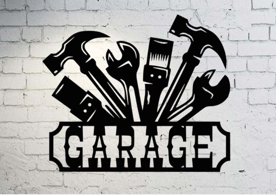 Garage Sign Svg Dxf Png Files Laser Cut Garage Craft - Etsy