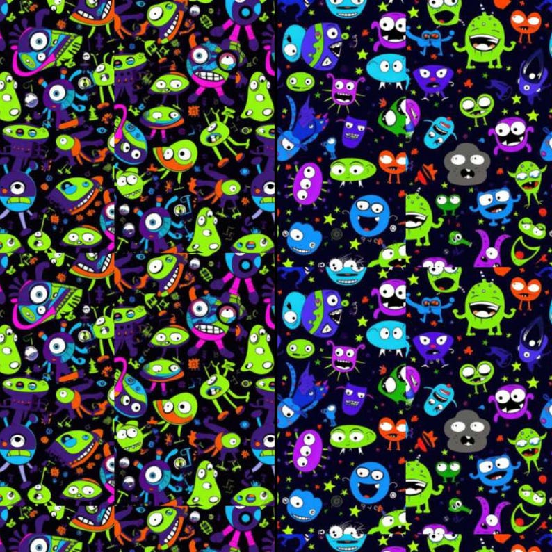 Cartoon Background Digital Paper | Fun Cartoon Pattern | Scrapbook ...