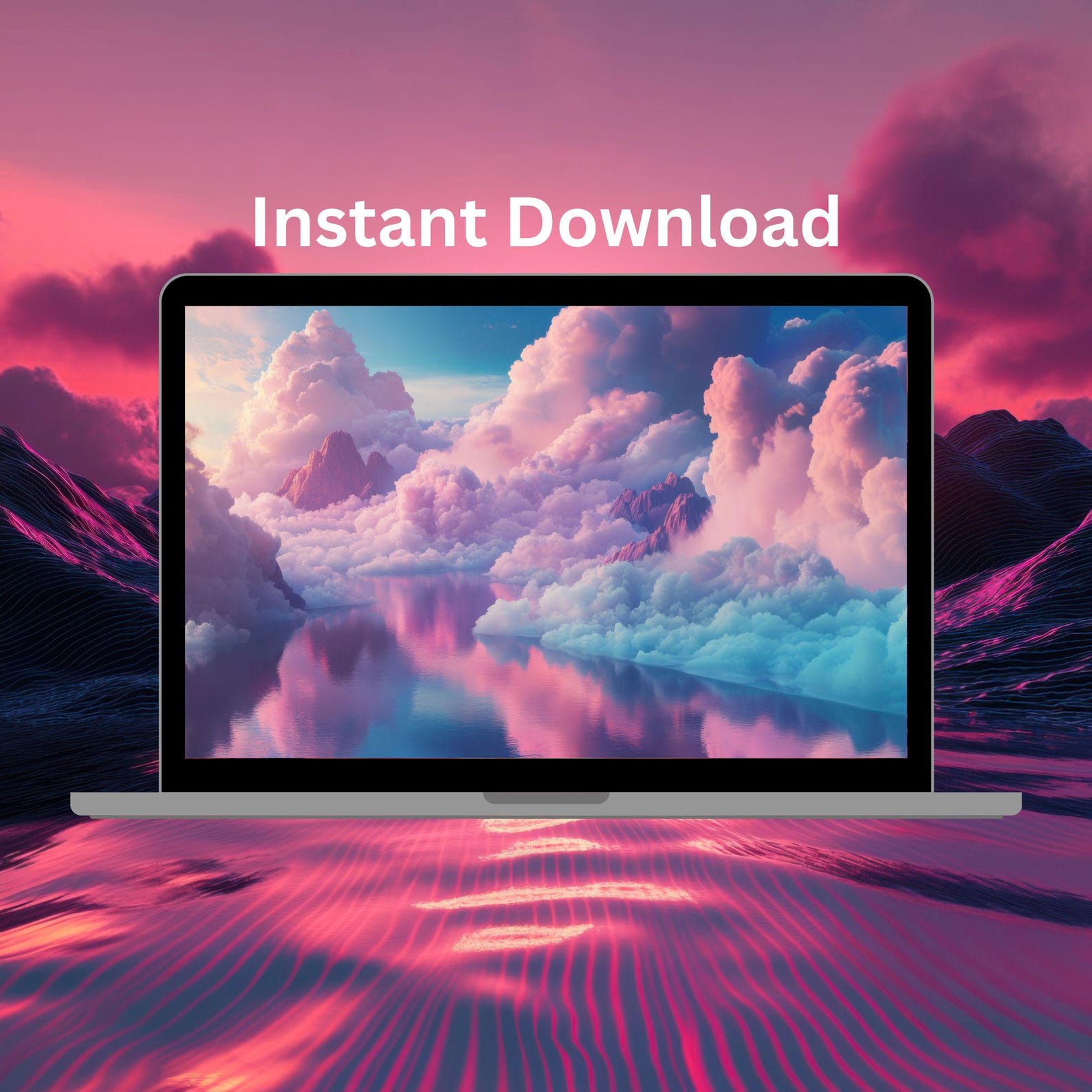 Aesthetic Desktop Wallpaper | Modern Digital Background | Trendy Laptop ...