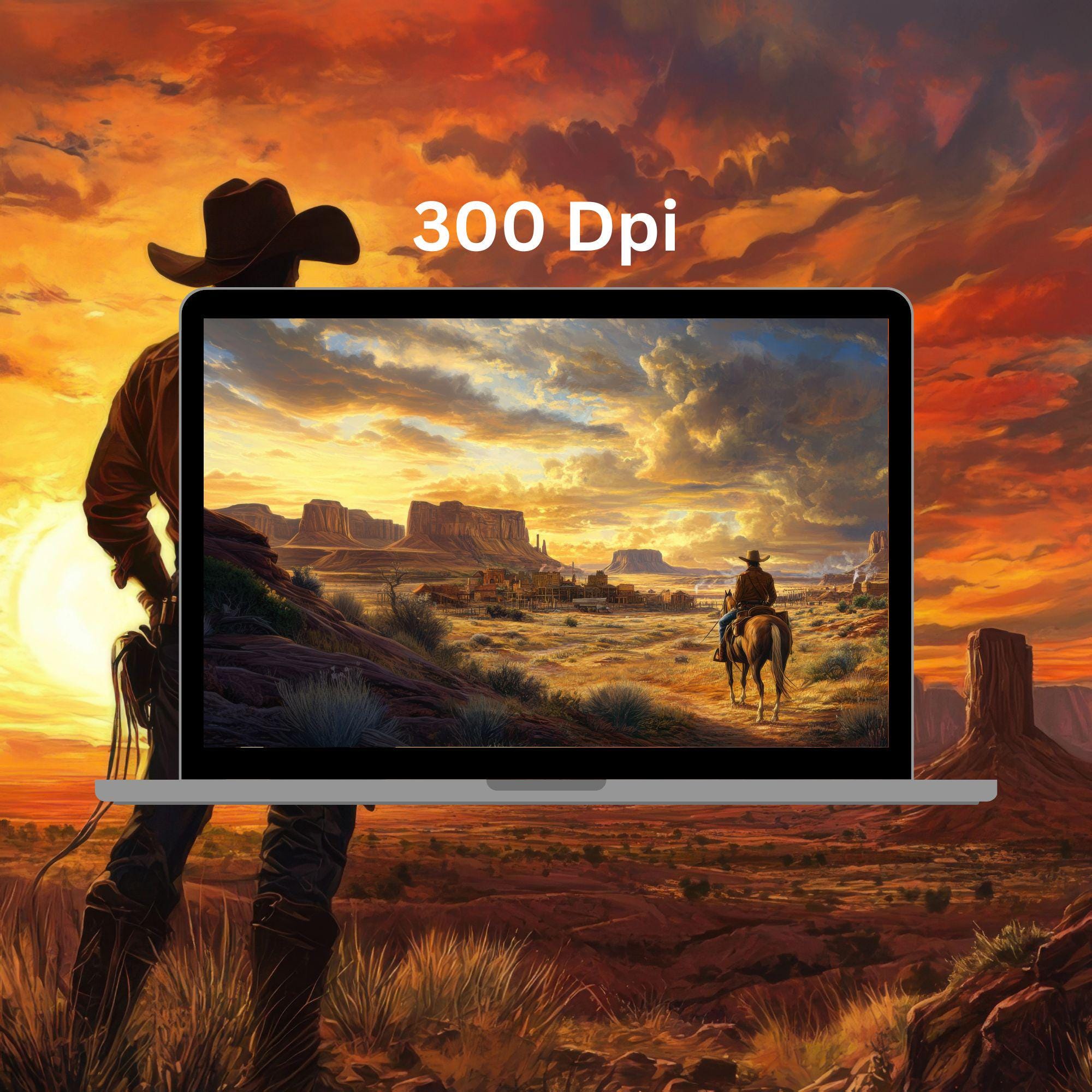 Western Wallpaper Digital Download | Rustic Western Aesthetic Desktop ...