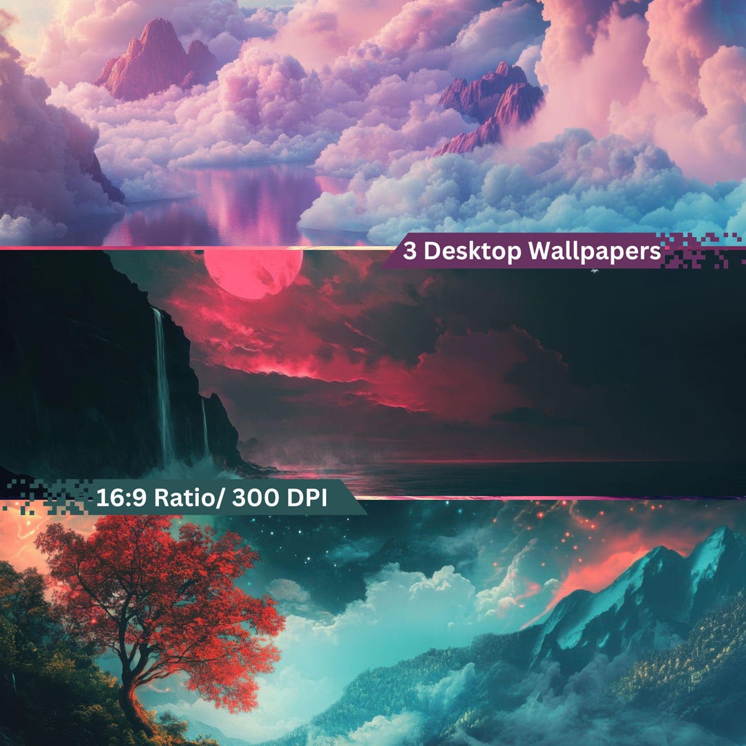 Aesthetic Desktop Wallpaper | Modern Digital Background | Trendy Laptop ...