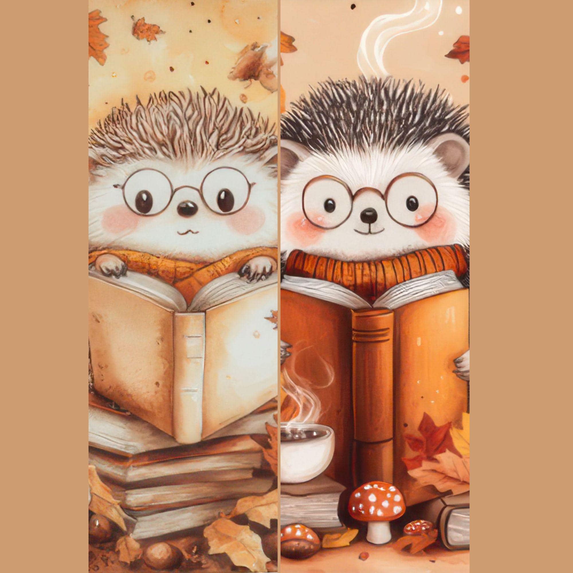 8 Wild Animal Bookmark Set | Printable Bear, Deer, Raccoon & Hedgehog ...