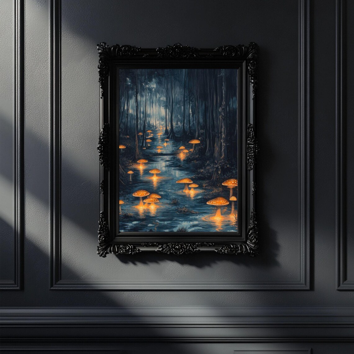 Gothic Lake Scenery Digital Art Print | Dark Academia Aesthetic Wall ...