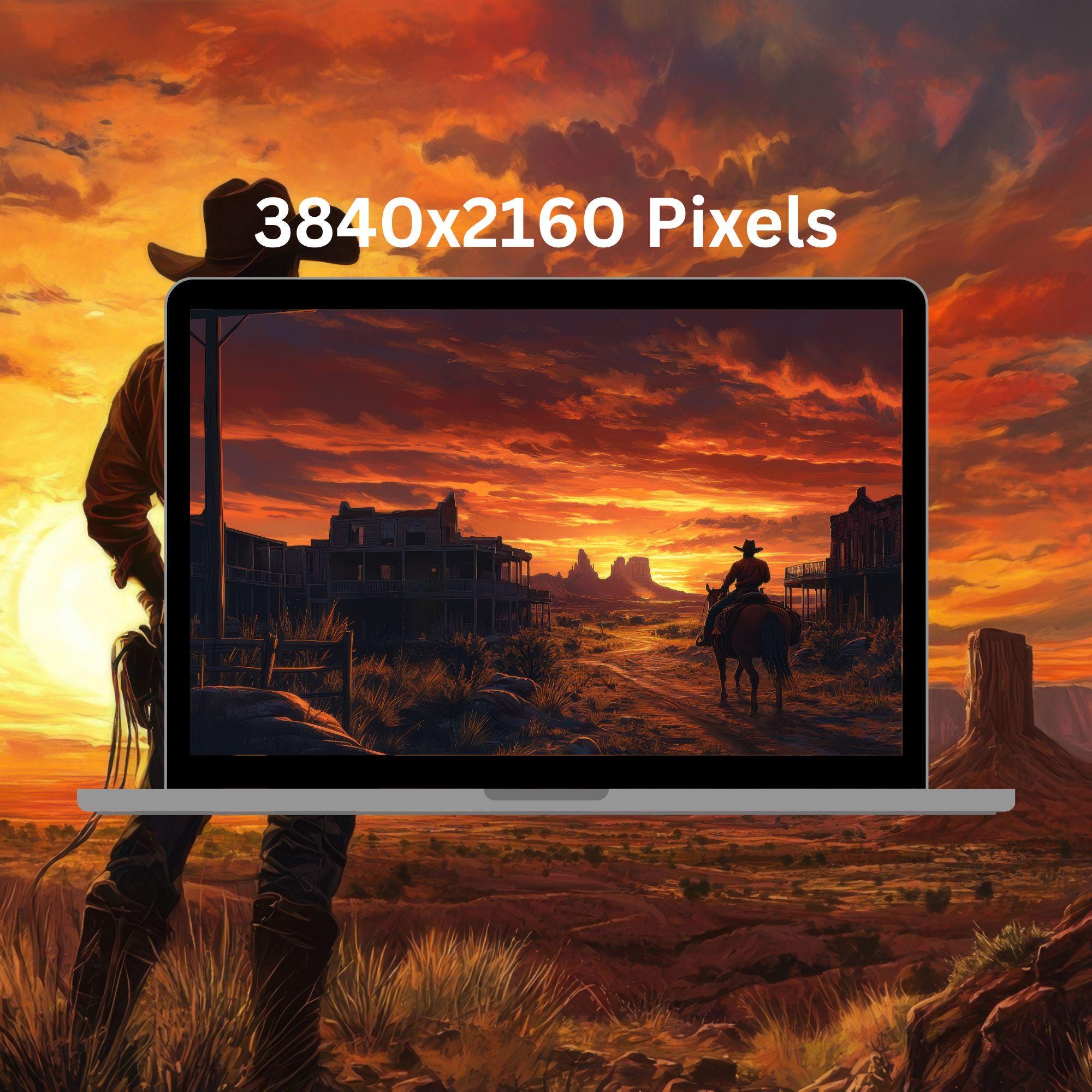 Western Wallpaper Digital Download | Rustic Western Aesthetic Desktop ...